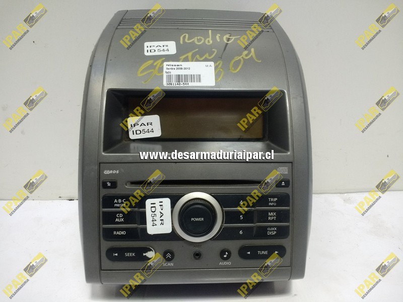 Radio NISSAN SENTRA 2.0 MR20 DOHC 16 VALV 4X2 2010 2011 2012 ...