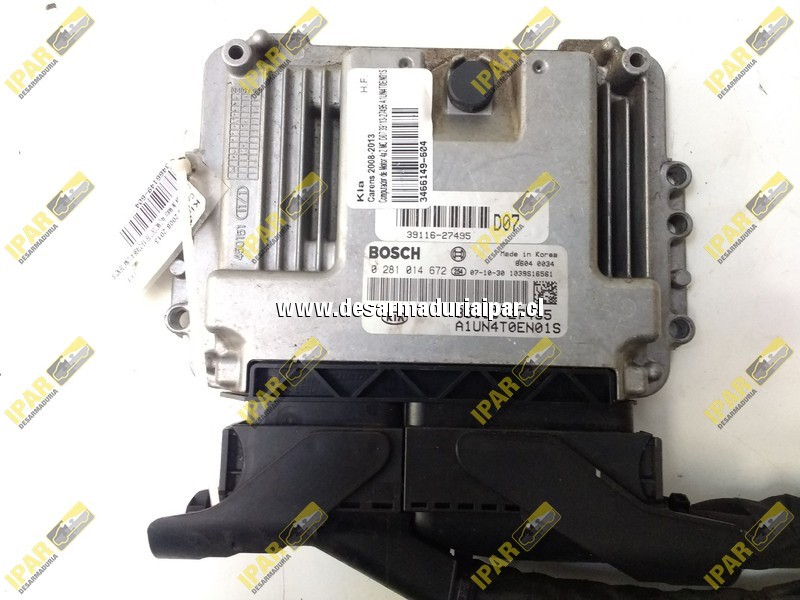 Computador de Motor 4x2 MC D07 39113-27495 A1UN4T0EN01S KIA CARENS 2.0 ...