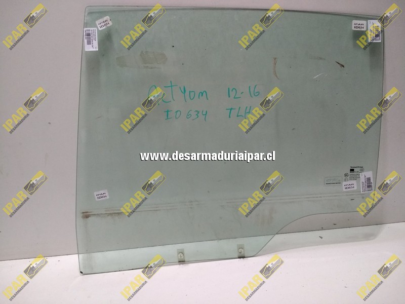 Vidrio Puerta Trasero Izquierdo Stw o Sport** SSANGYONG Actyon 2012 ...