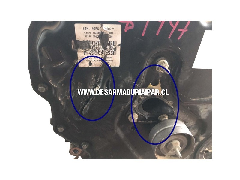 Motor Diesel Block Culata Con Bomba Inyectora y Damper Con Detalle ID ...